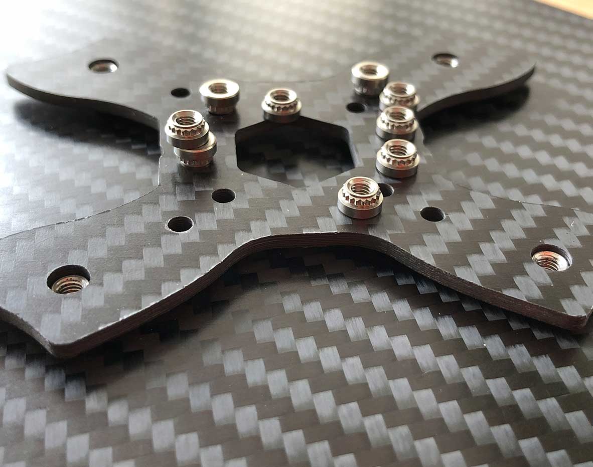 M3 Press Nut self clinching for FPV Racing Drone stainless steel nut