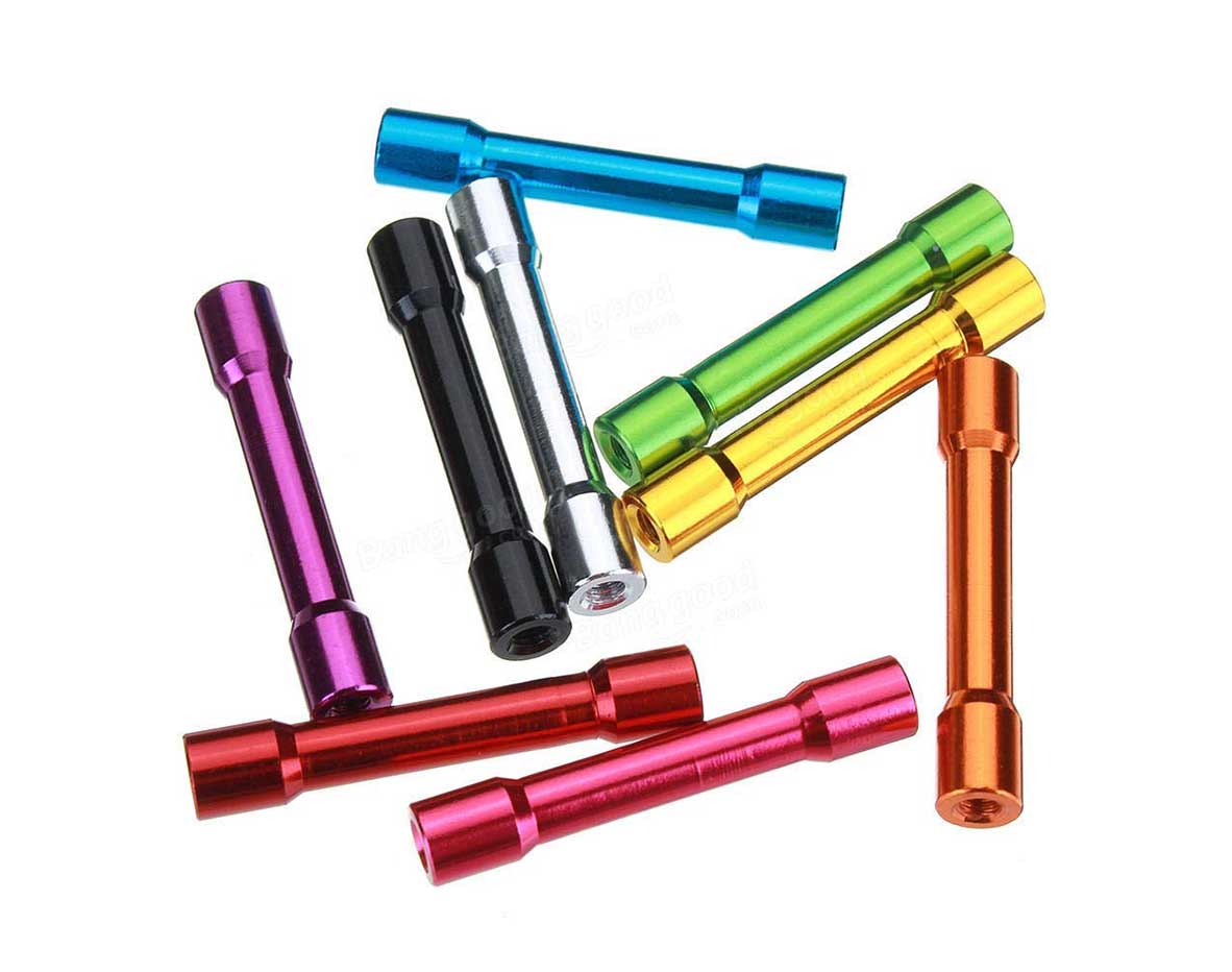 M3 Standoffs Anodized Aluminum Round Step Spacer